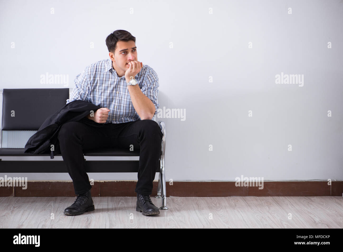 Waiting Impatiently At Computer