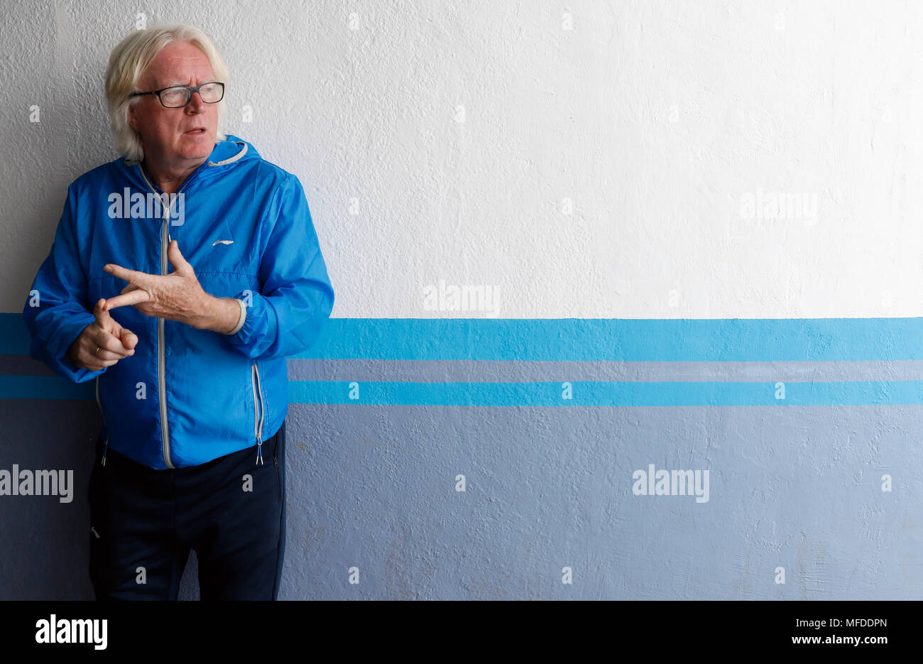 20 April 2018, Iran, Tehran: The German soccer coach Winfried Schaefer ...