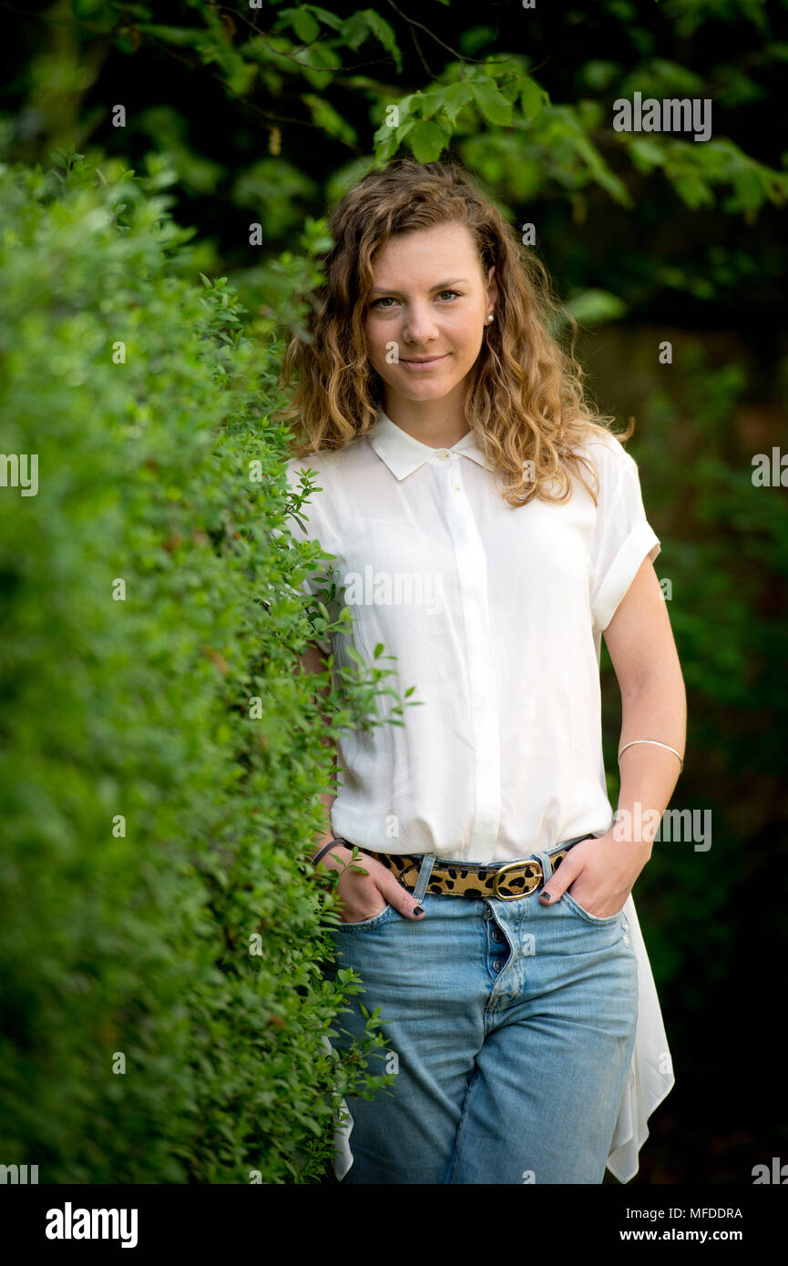 Prague, Czech Republic. 24th Apr, 2018. Czech singer Lenny, own name ...