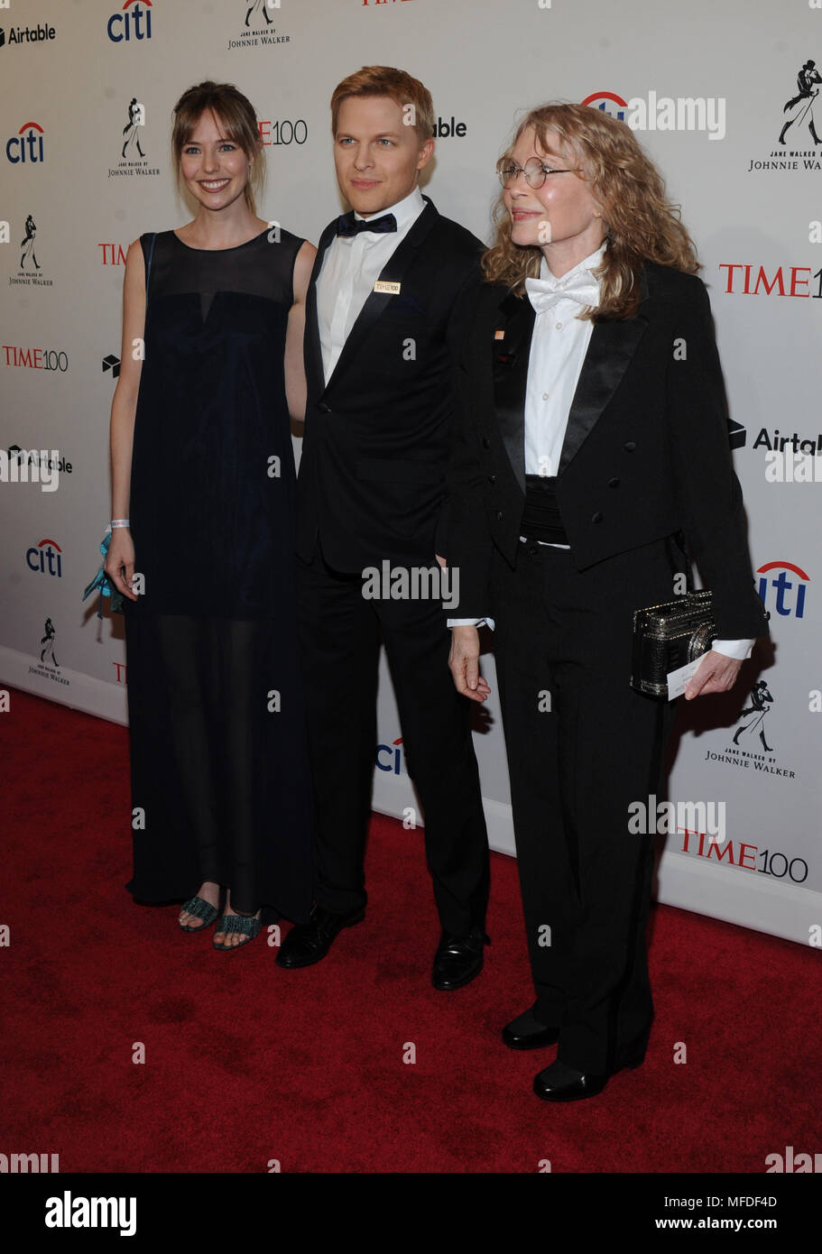 New York, NY, USA. 23rd Apr, 2018. Emily Nestor, Ronan Farrow, Mia ...