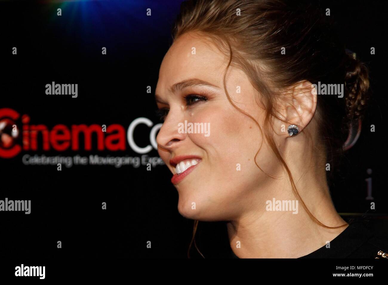 Las Vegas, NV, USA. 24th Apr, 2018. Ronda Rousey in attendance for STX ...