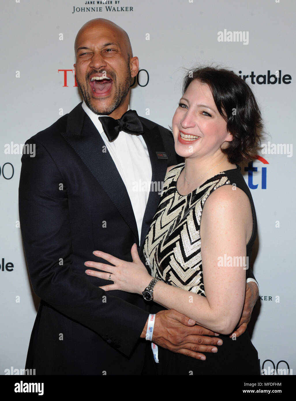 NEW YORK, NY - April 24: Elisa Pugliese, Keegan-Michael Key attends the ...