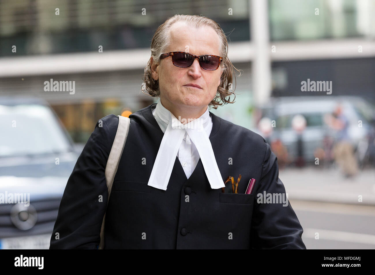 London, UK. 25th April 2018. Gavin Millar QC, Representing the BBC ...