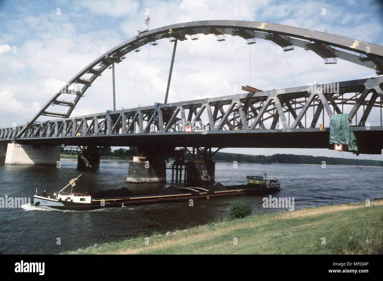 Bridge Over Rhine Dusseldorf Stock Photos & Bridge Over Rhine ...