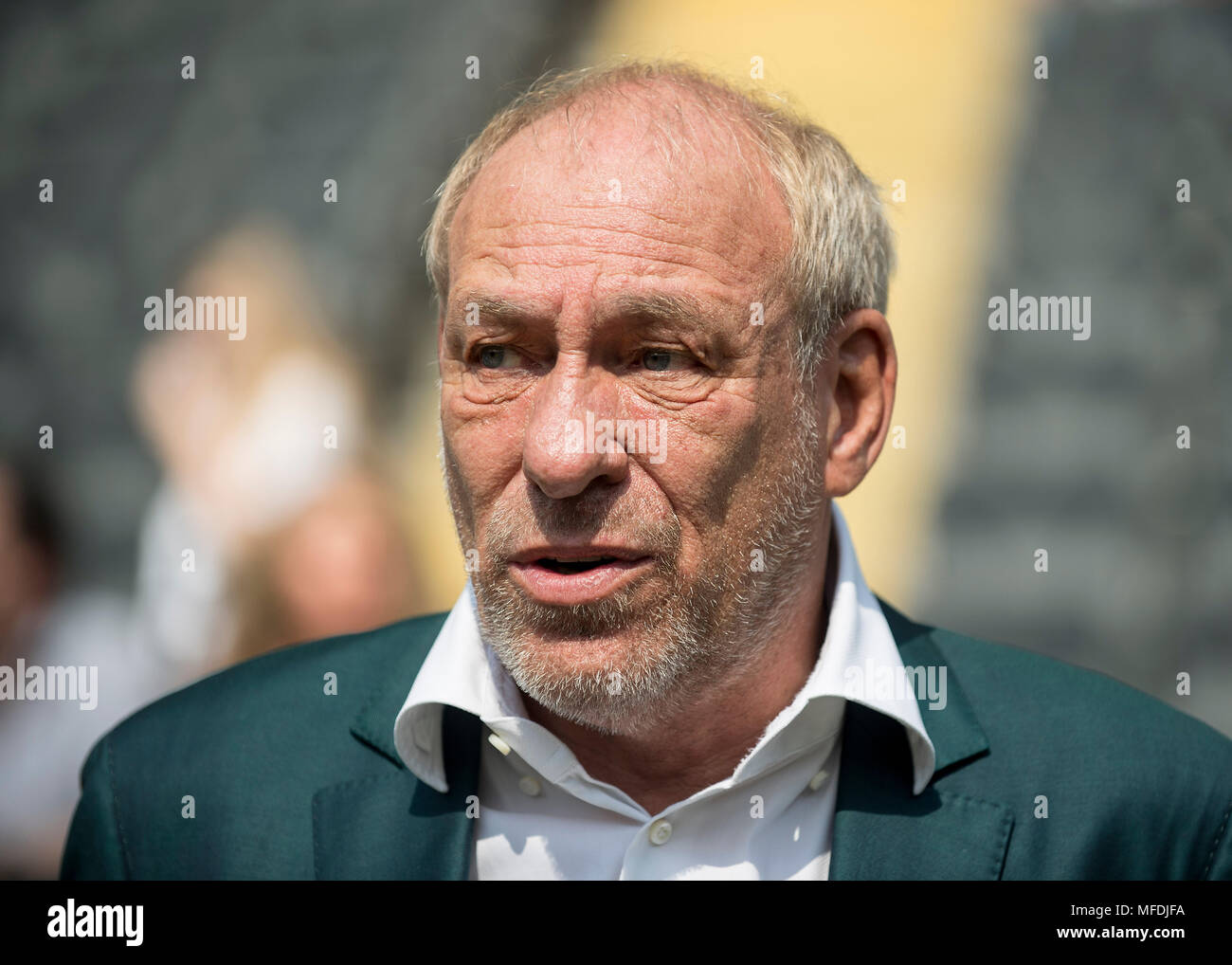 Frankfurt, Deutschland. 21st Apr, 2018. Peter FISCHER (President F), Football 1. Bundesliga, 31 ...