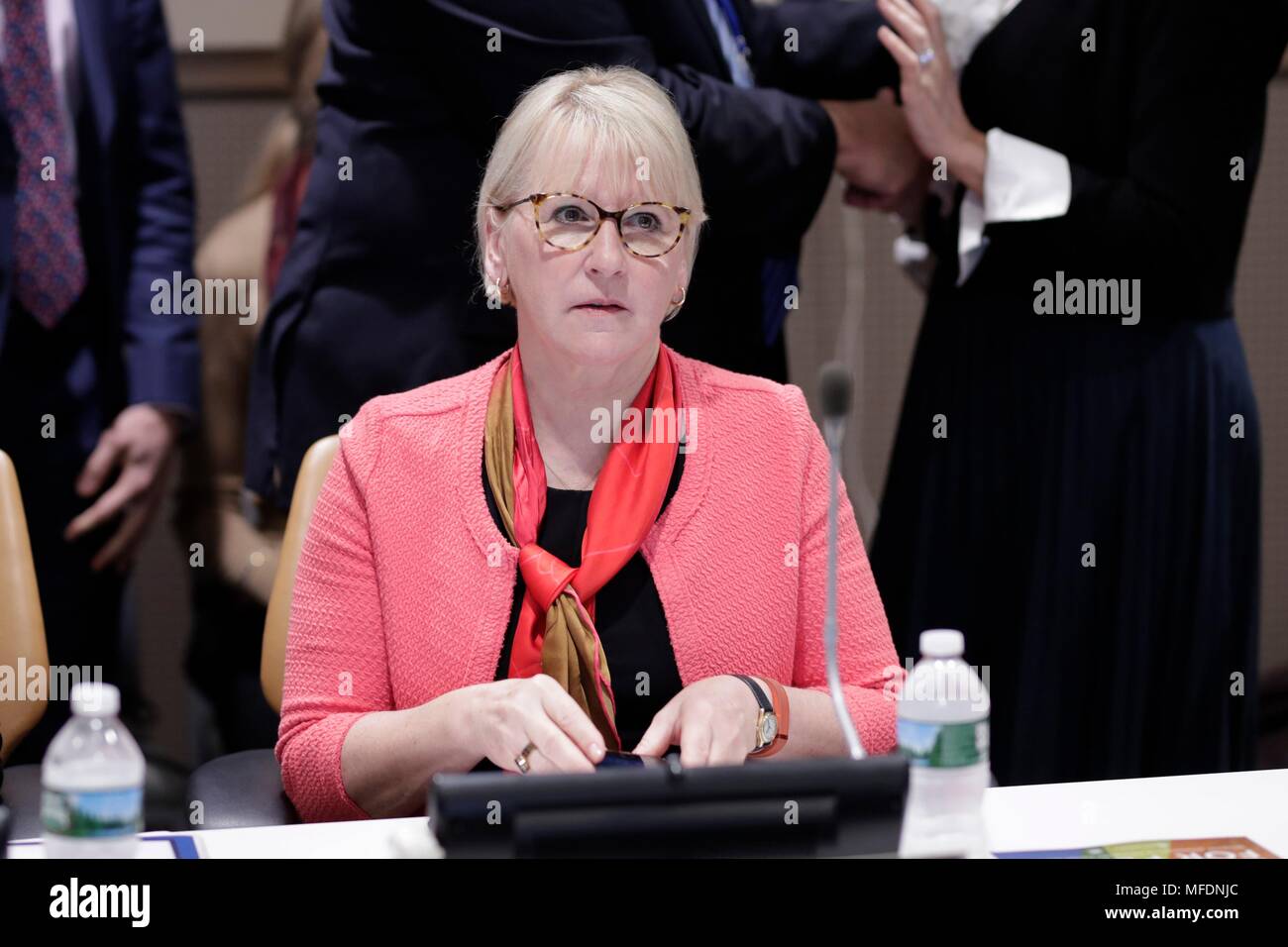 United Nations, New York, USA, April 24, 2018 - Swedish Foreign ...