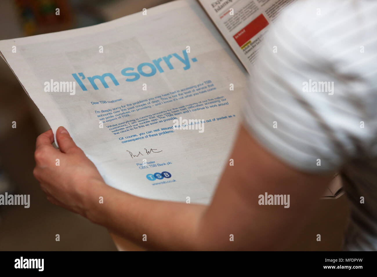 Tsb advert hi-res stock photography and images - Alamy