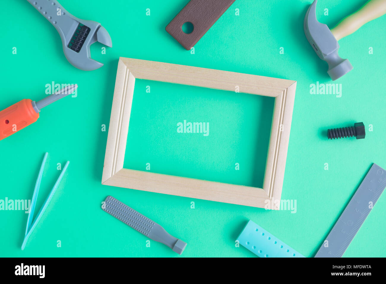 Plastic toy screwdriver tool hi-res stock photography and images - Alamy