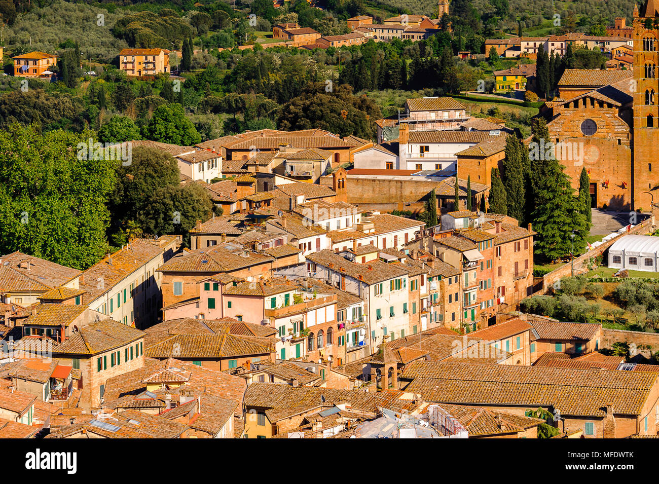 Historic centre of Siena. UNESCO a World Heritage Site Stock Photo - Alamy