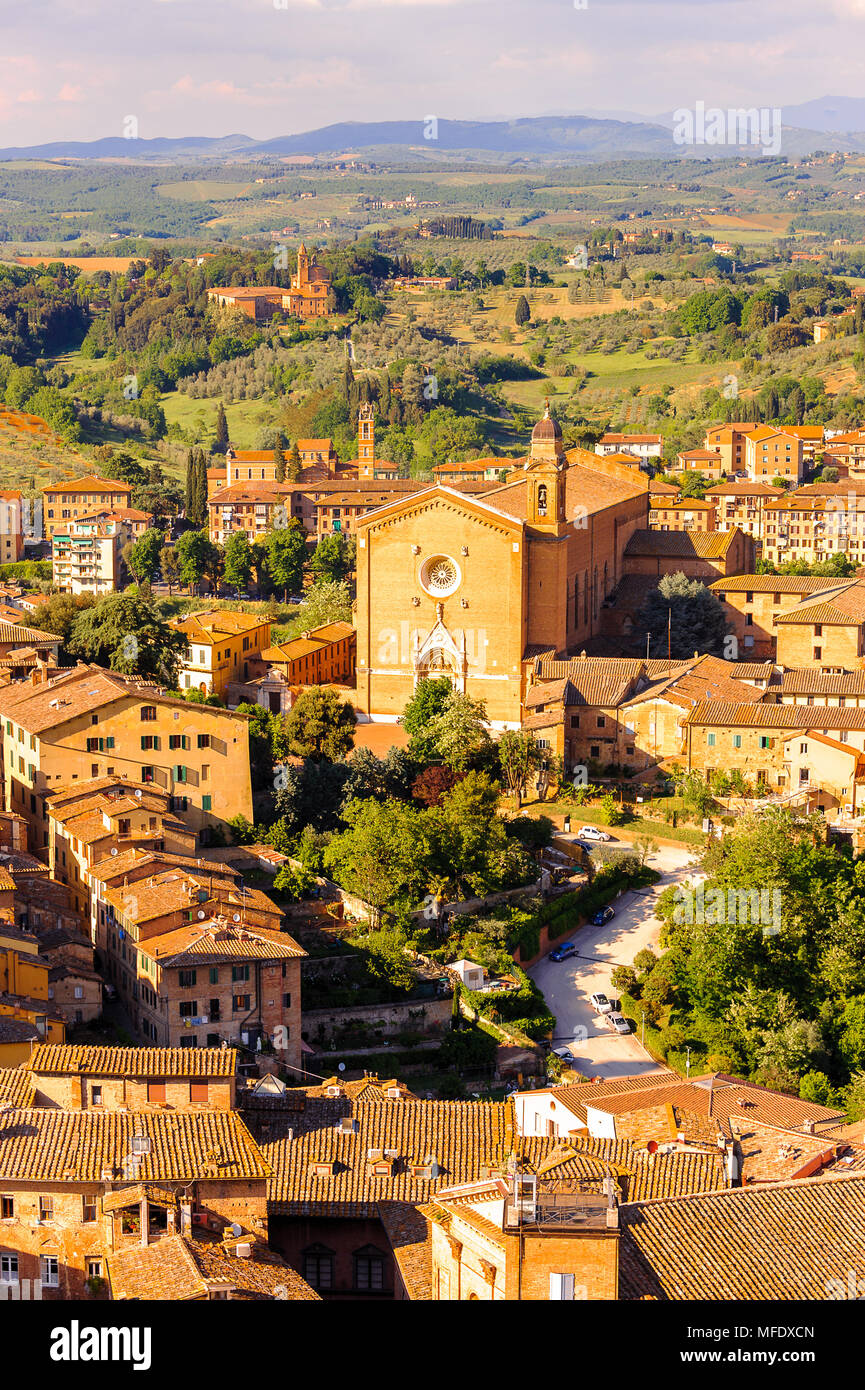 Historic centre of Siena. UNESCO a World Heritage Site Stock Photo - Alamy