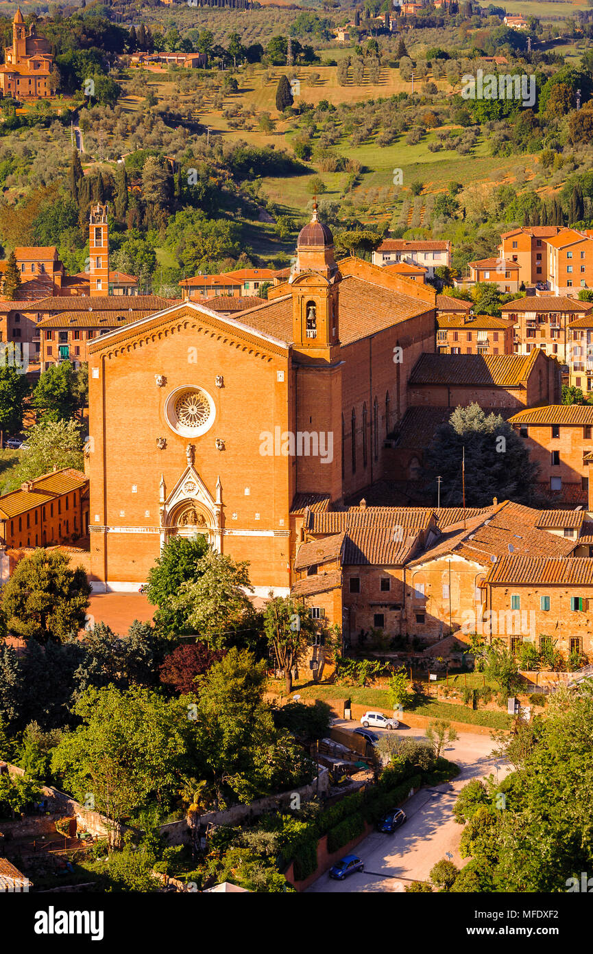 Panorama of the Historic centre of Siena. UNESCO a World Heritage Site ...