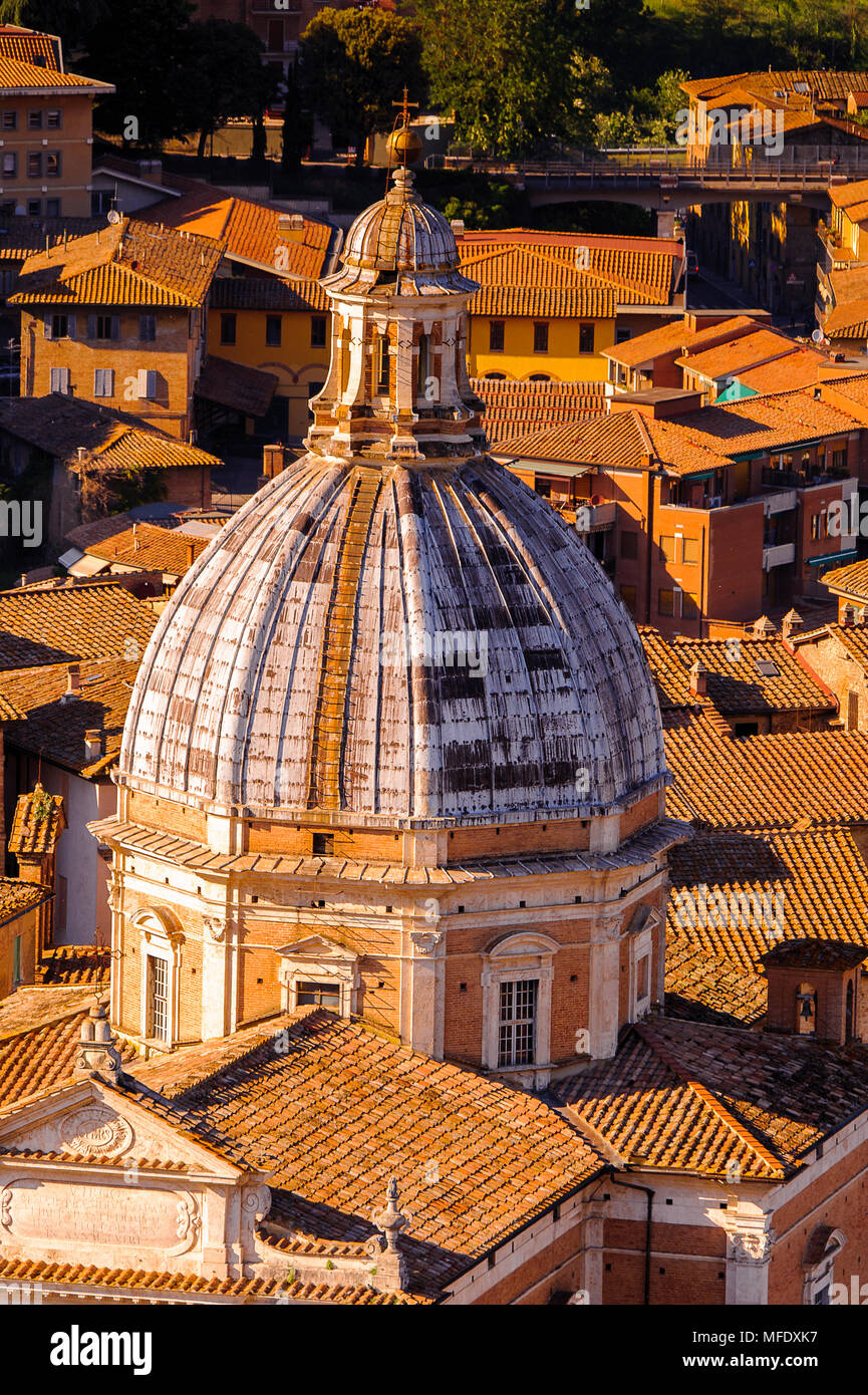 Panorama of the Historic centre of Siena. UNESCO a World Heritage Site ...