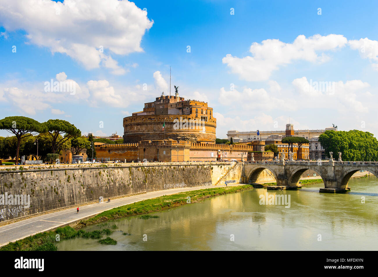 Historic Center of Rome, Italy. Rome is the capital of Italy and a ...