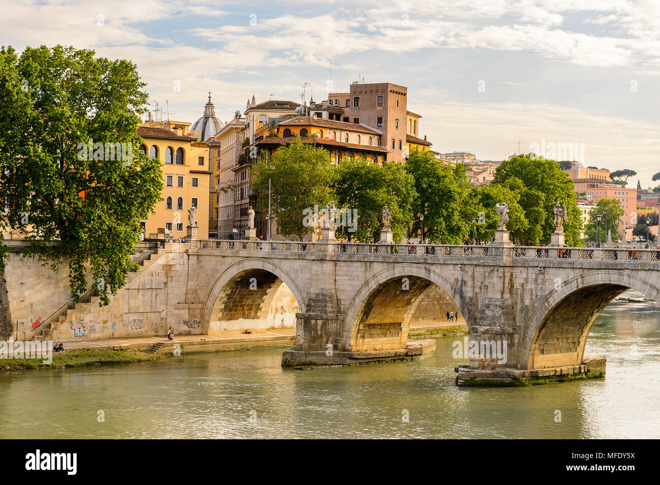 Historic Center of Rome, Italy. Rome is the capital of Italy and a ...