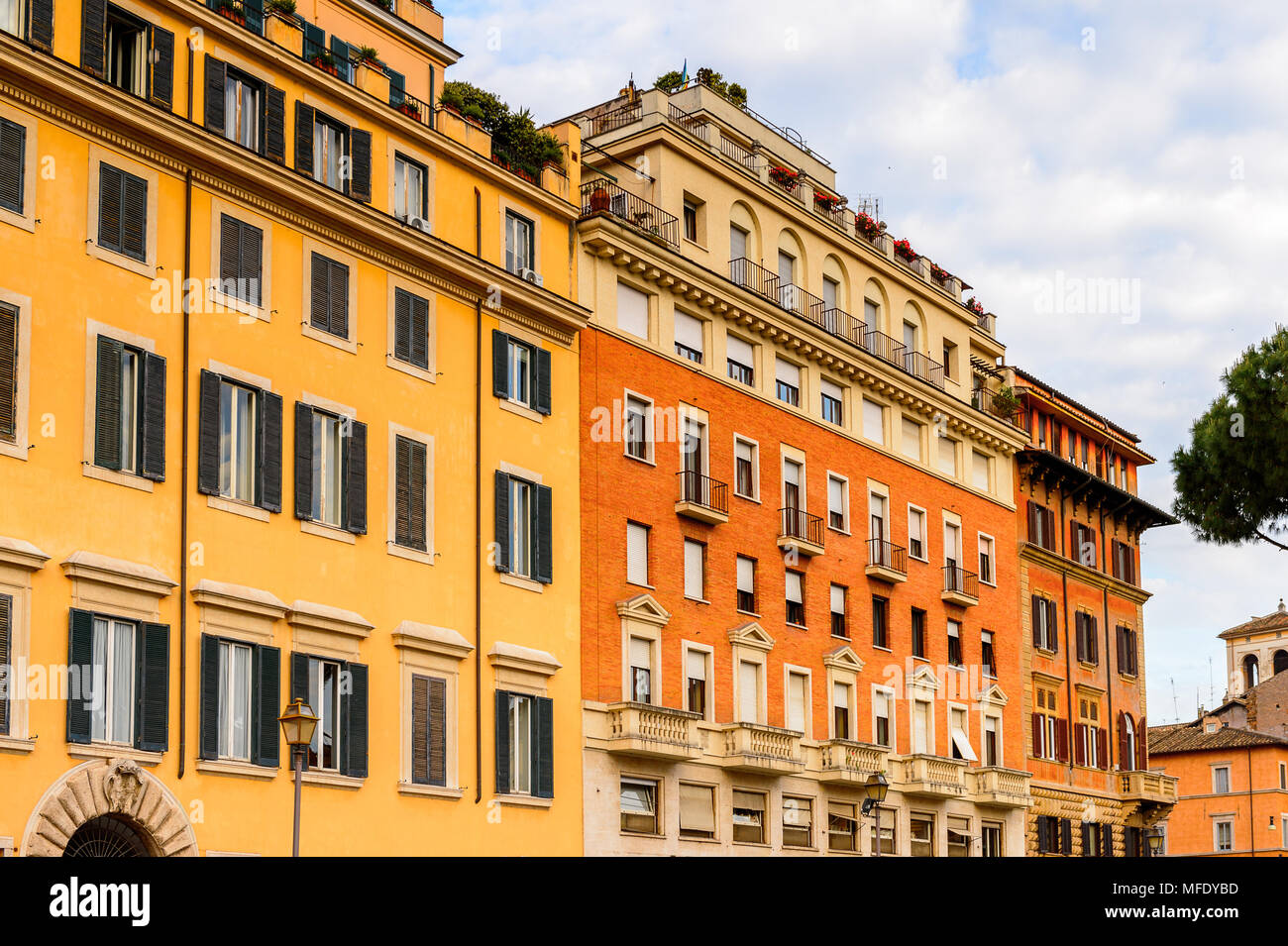 Historic Center of Rome, Italy. Rome is the capital of Italy and a ...