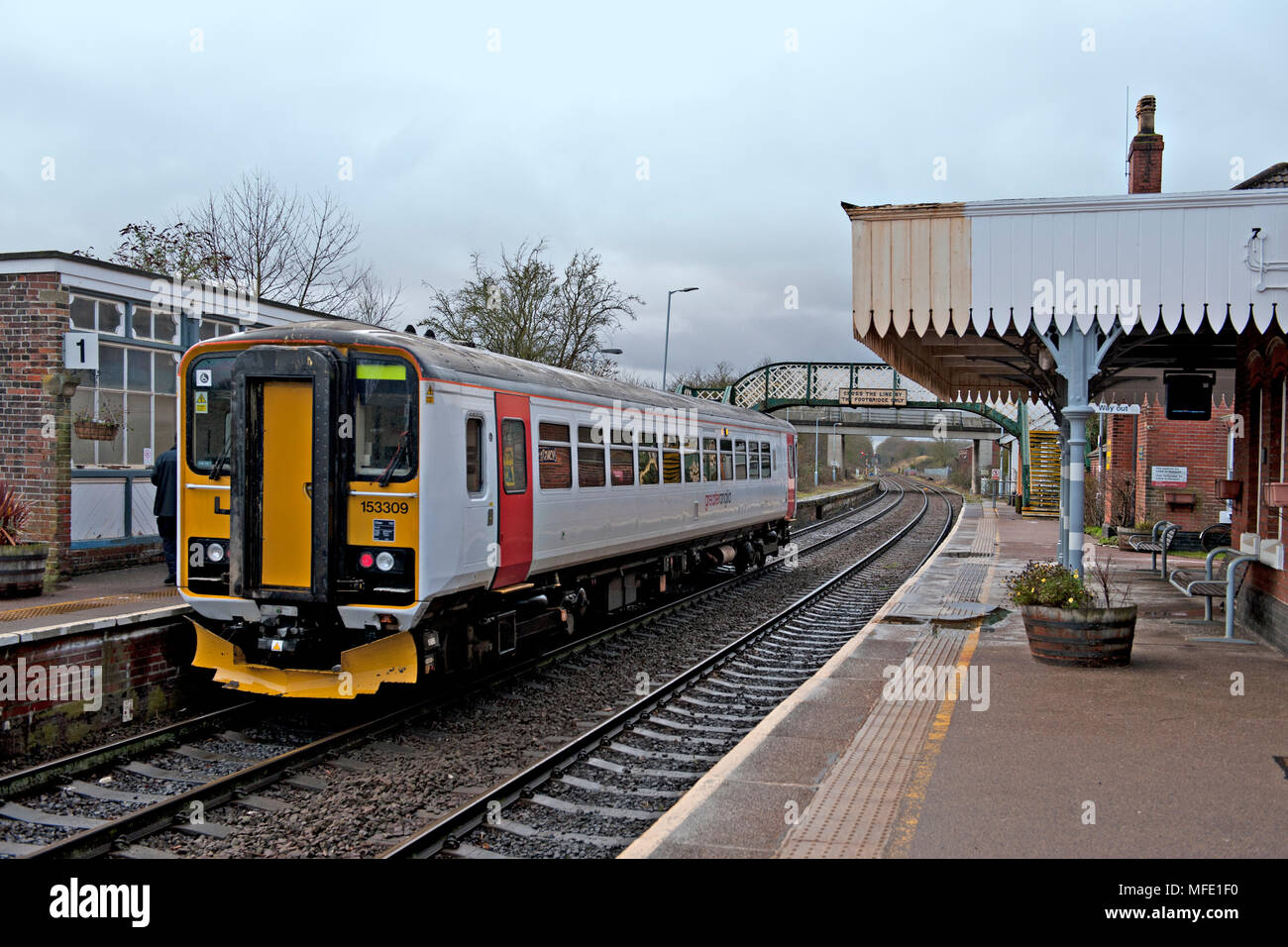 Acle railway station on the Wherry lines between Norwich and Great ...
