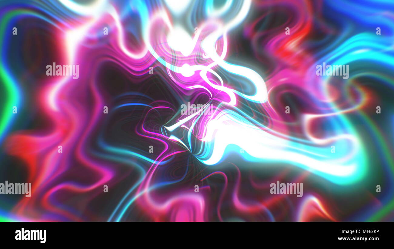 Abstract glow energy background with visual illusion and wave effects, 3d render computer ...