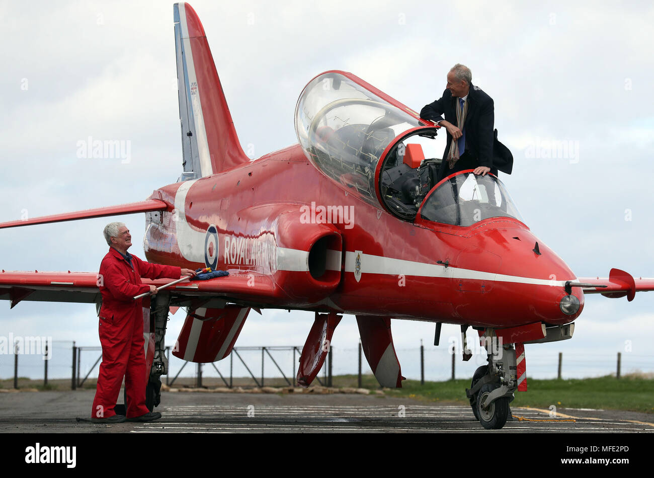 Simon Meade, former Red Arrows pilot who flew the Hawk at the opening ...