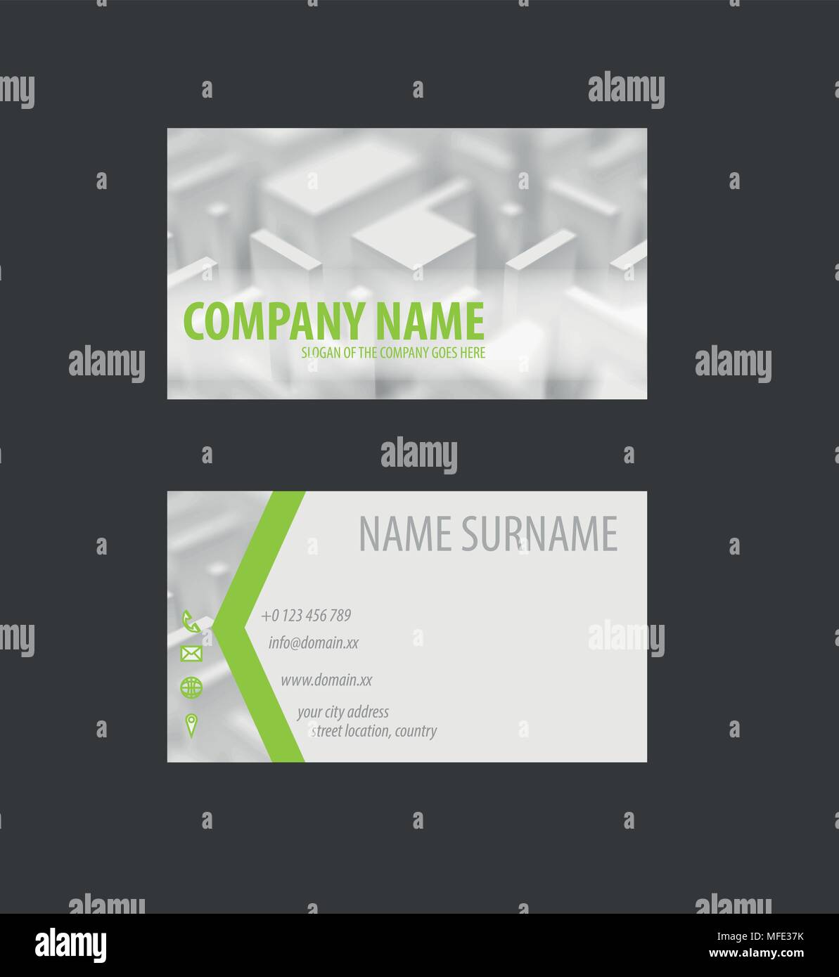 Business card for company hi-res stock photography and images - Alamy