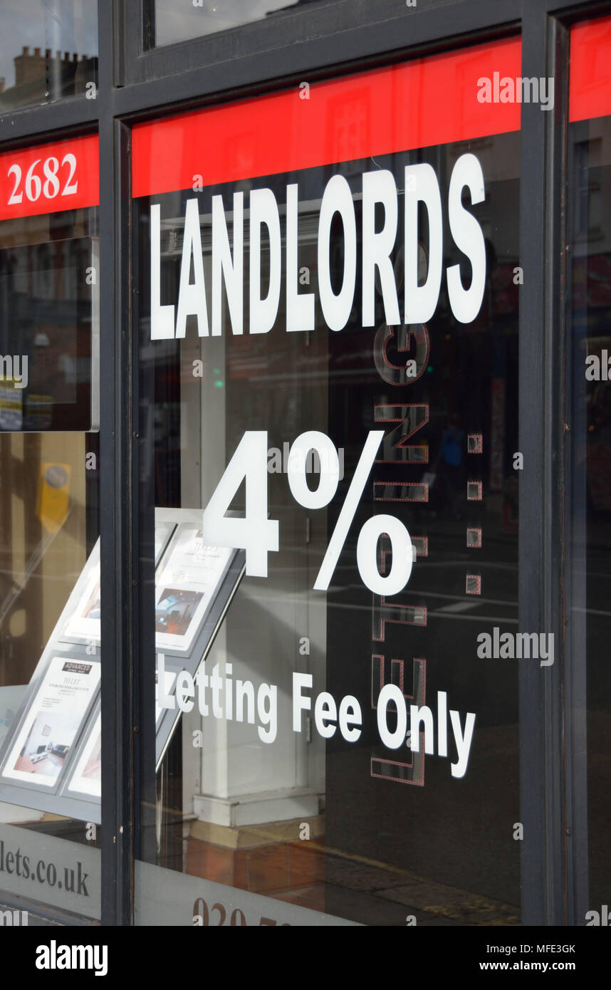 Landlords sign hi-res stock photography and images - Alamy