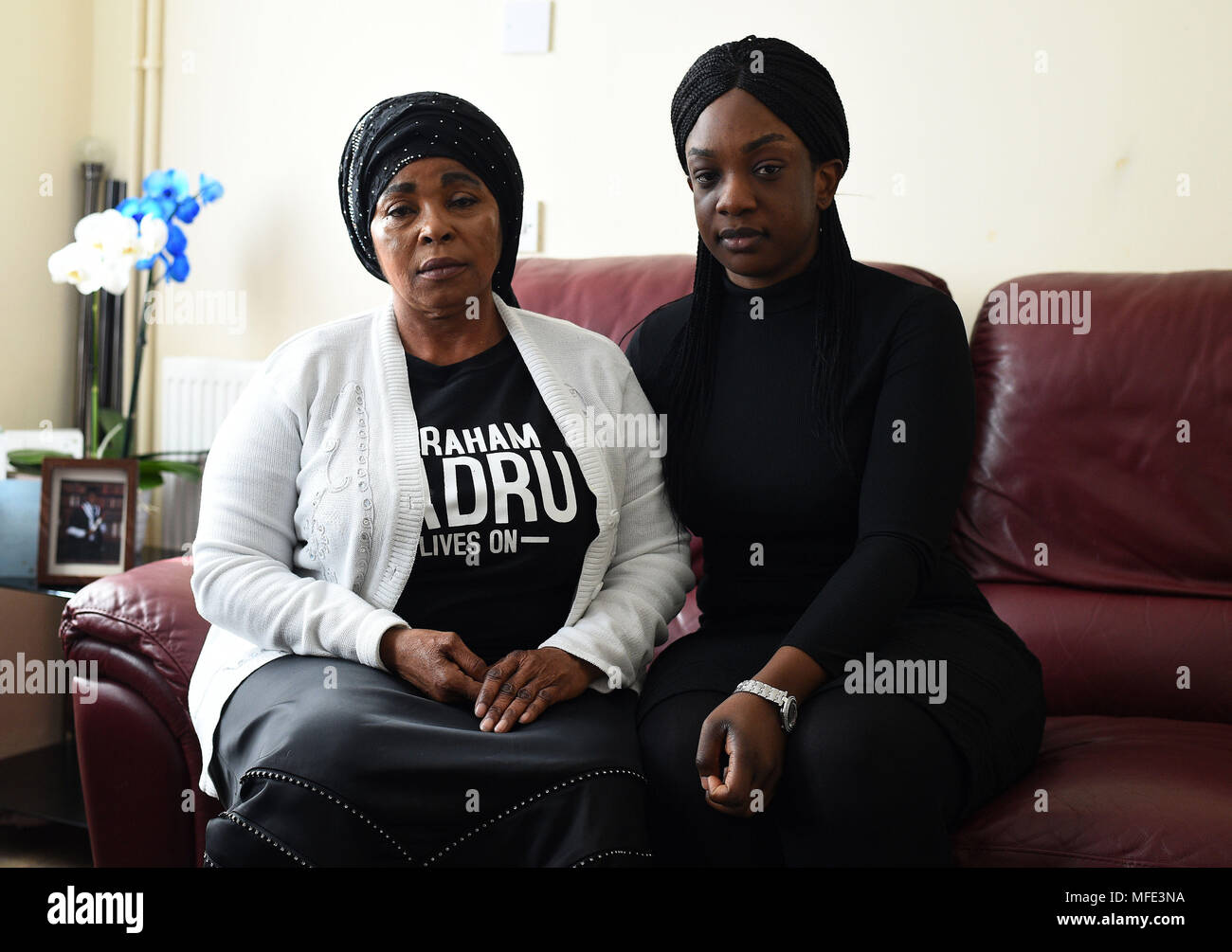 Ronke Badru (left) and Wendy Badru, the mother and half sister of ...
