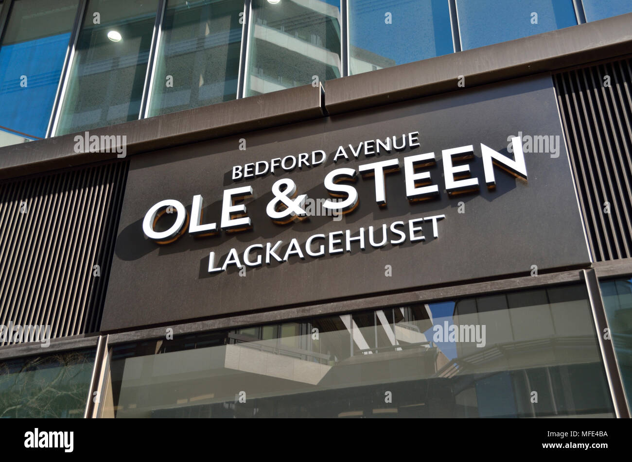 Ole and Steen Danish bakery in Tottenham Court Road, London, UK Stock ...