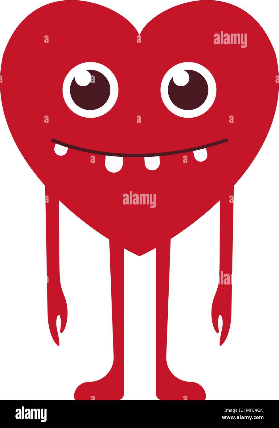 Human character heart shape Stock Vector Images - Alamy