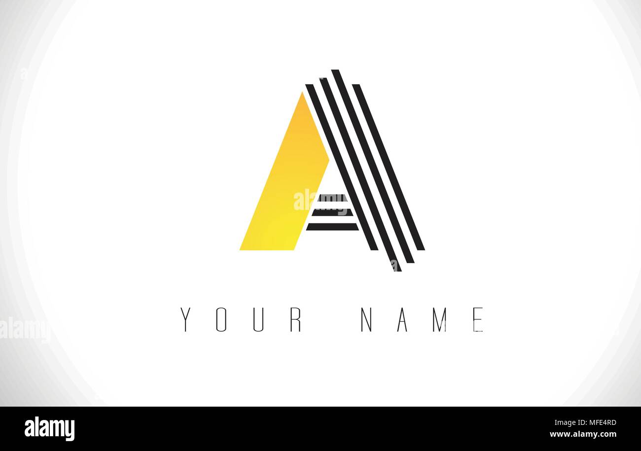 A Black Lines Letter Logo. Creative Line Letters Design Vector Template ...