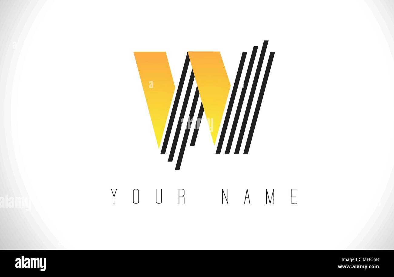 W letter design hi-res stock photography and images - Alamy