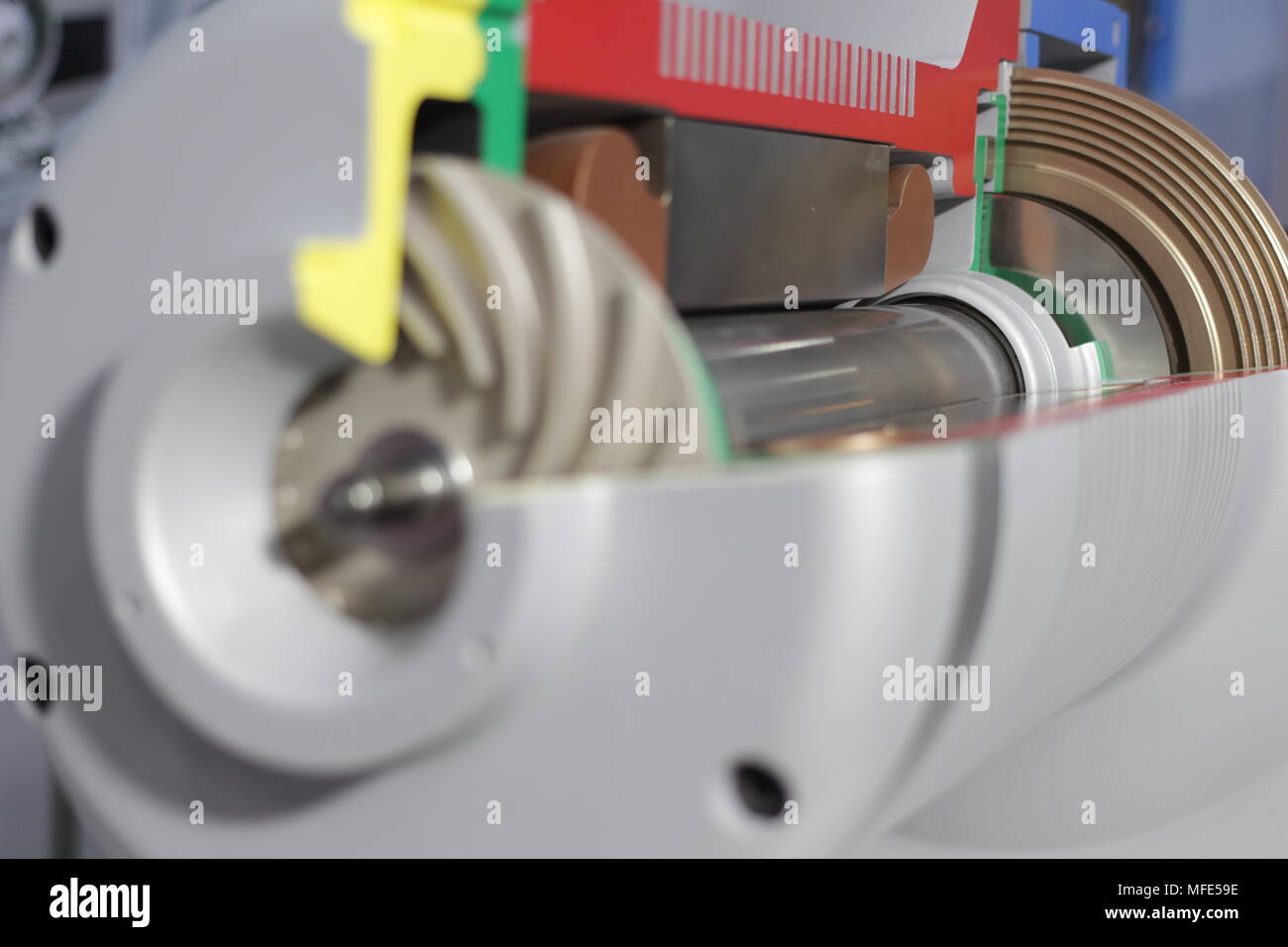 impeller in side Indsustrial air blower, cross section view Stock Photo ...