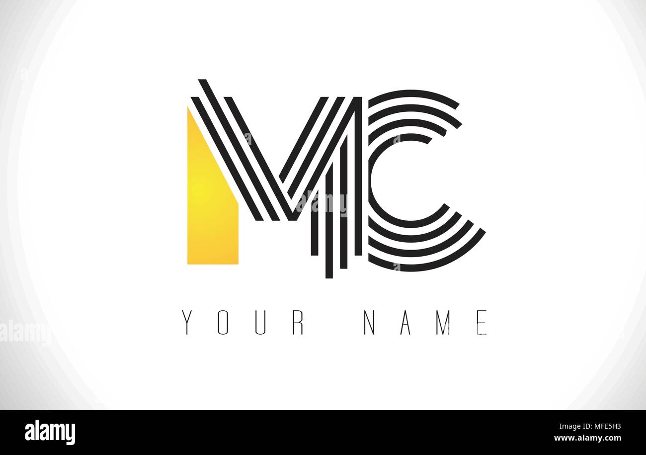 Mc logo design hi-res stock photography and images - Alamy