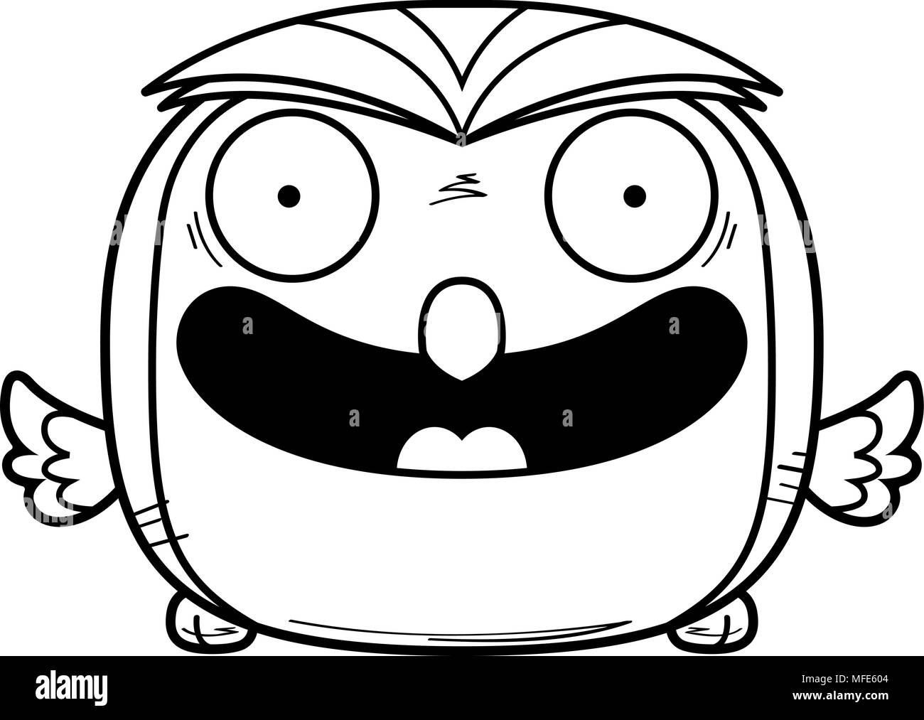 A cartoon illustration of a owl smiling Stock Vector Image & Art - Alamy