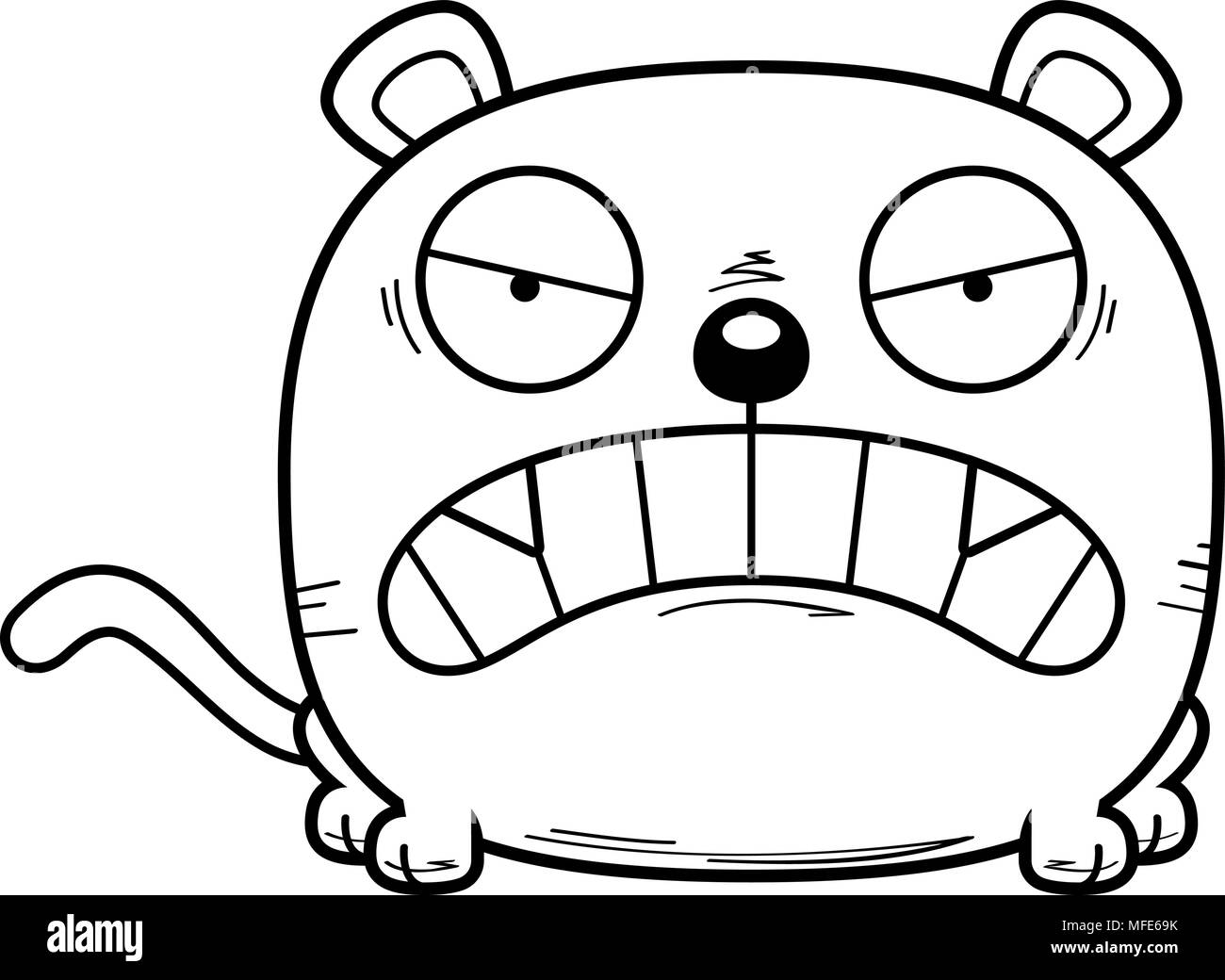 A cartoon panther cub with an angry expression Stock Vector Image & Art ...