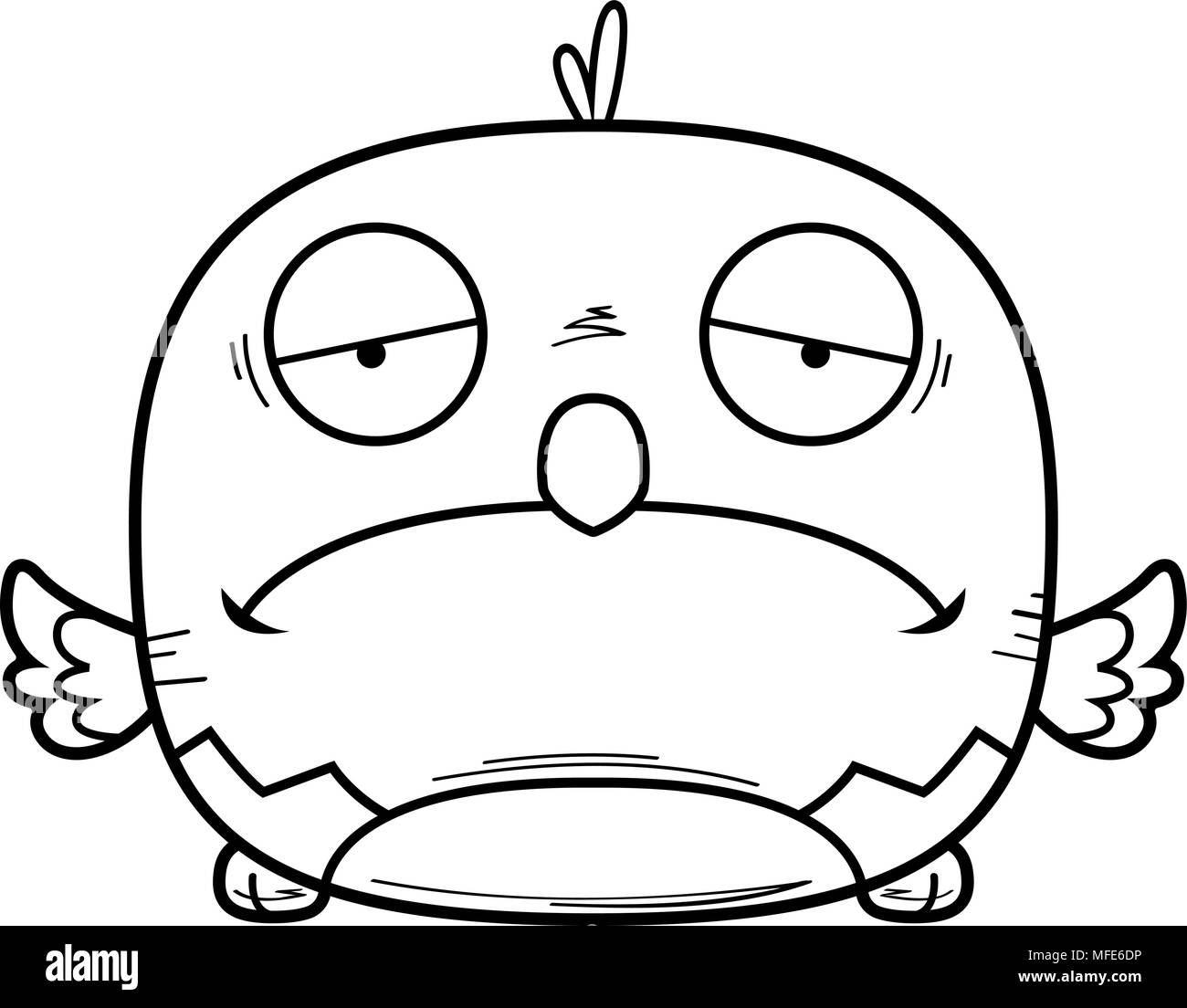 A cartoon illustration of a parrot looking sad Stock Vector Image & Art ...