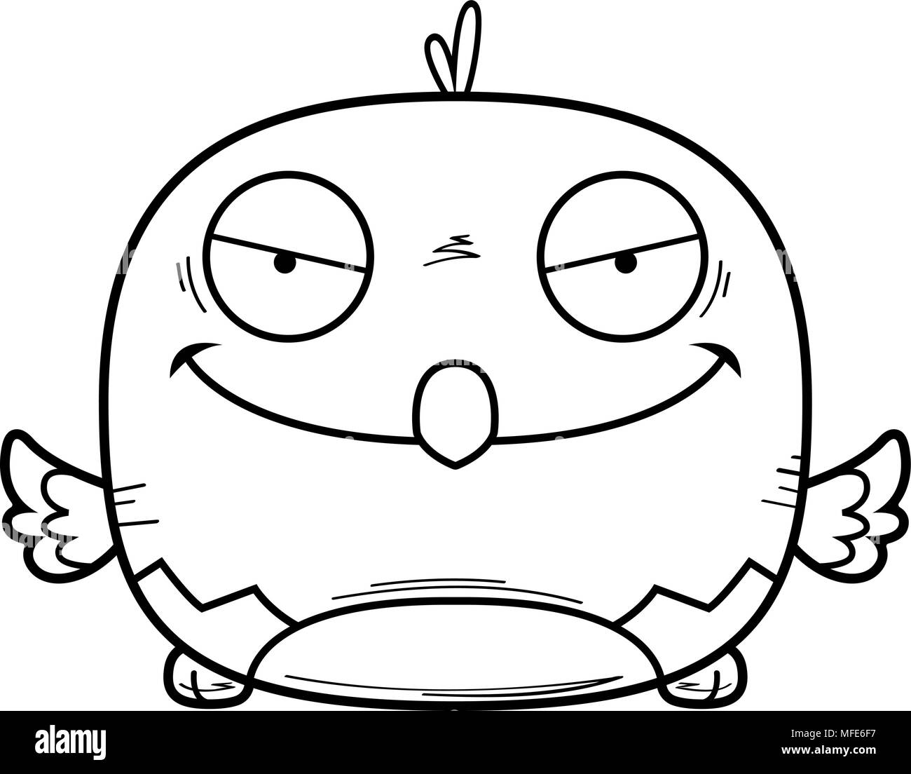 A cartoon illustration of an evil looking parrot Stock Vector Image ...