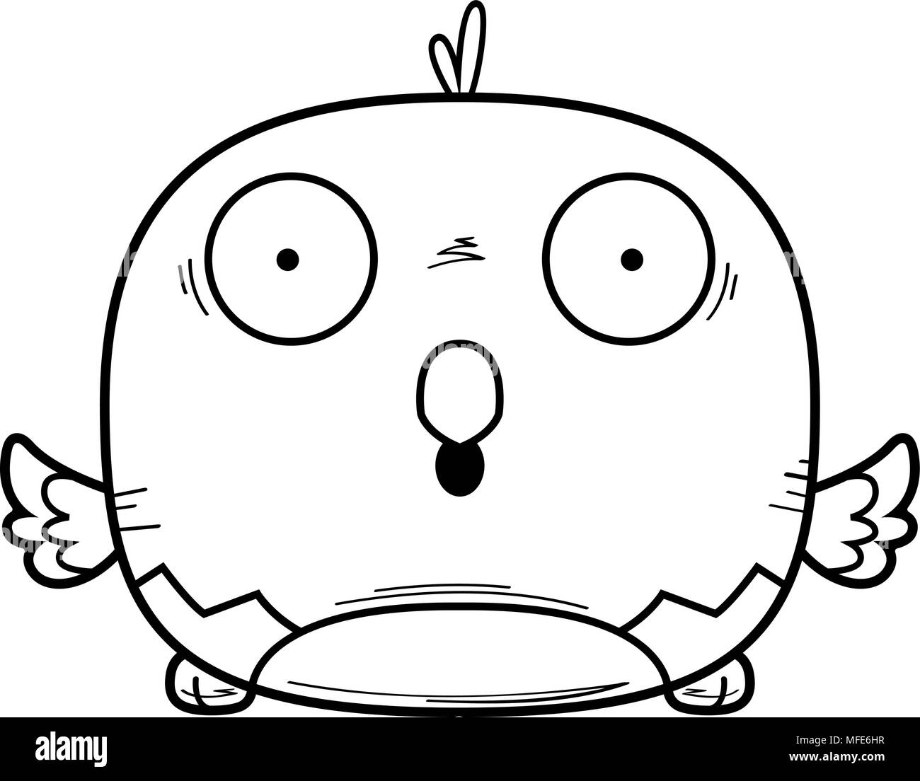 A cartoon illustration of a parrot looking surprised Stock Vector Image ...