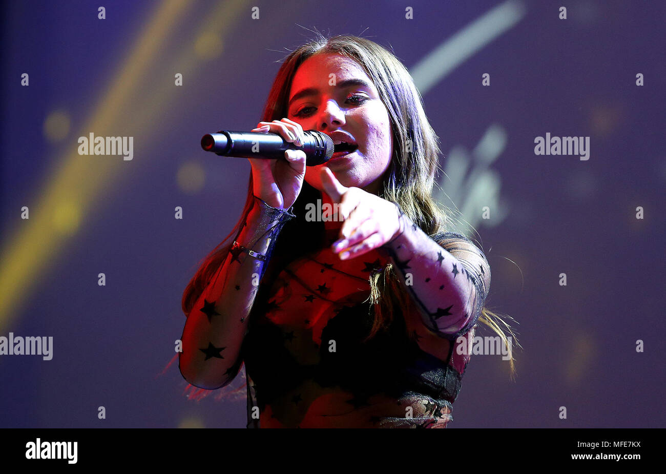Taya performs on stage during the 2018 PFA Awards at the Grosvenor ...