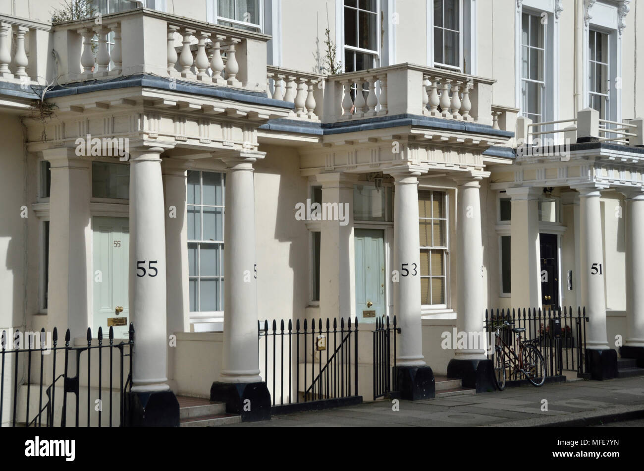 Houses in Winchester Street SW1, Pimlico, London, UK Stock Photo - Alamy