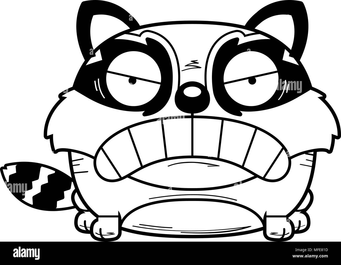 Angry Raccoon Cartoon