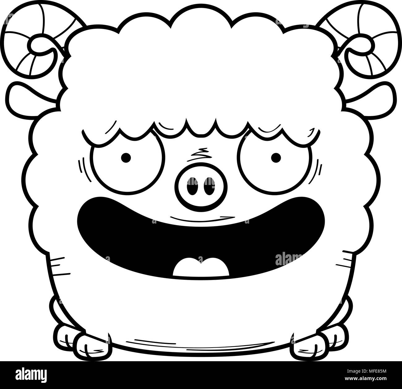 A cartoon illustration of a ram smiling Stock Vector Image & Art - Alamy