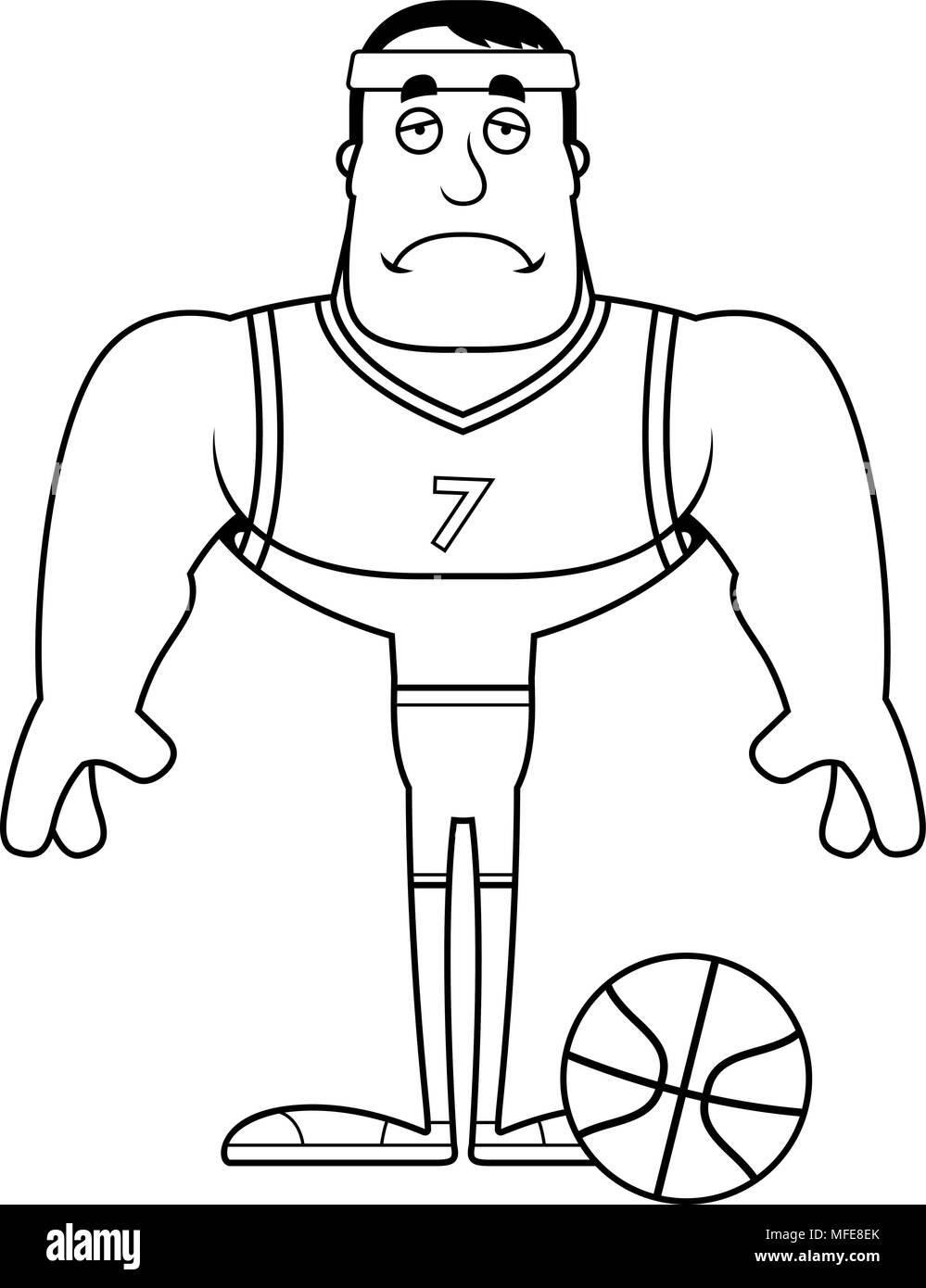 A cartoon basketball player looking sad Stock Vector Image & Art - Alamy