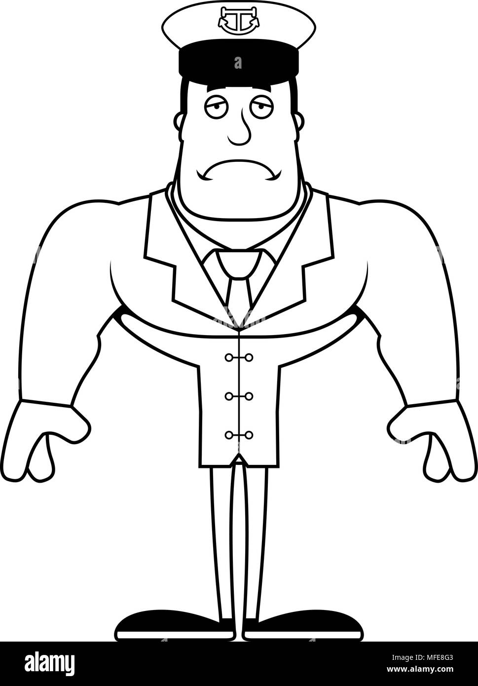 A cartoon boat captain looking sad Stock Vector Image & Art - Alamy