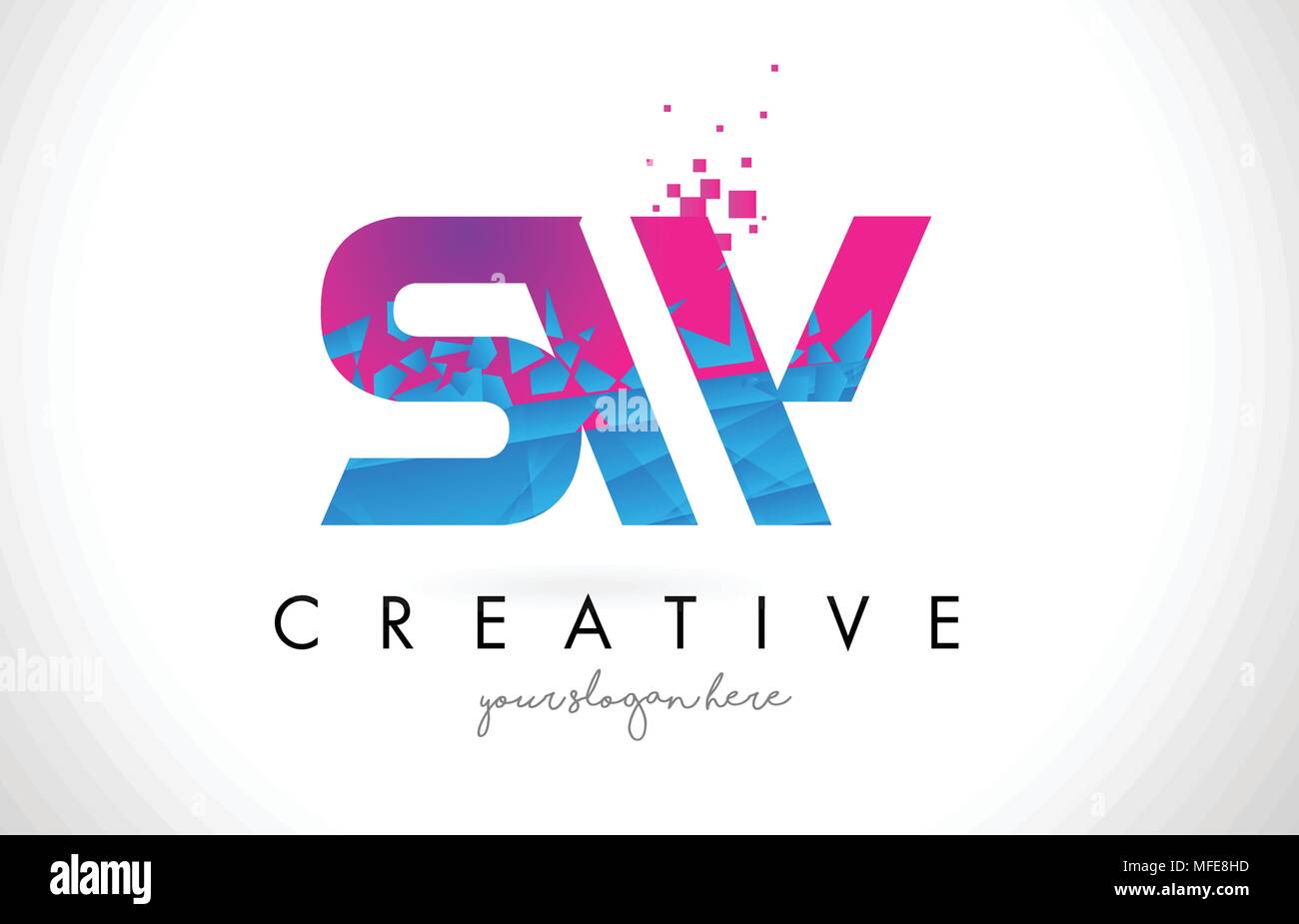 Sw logo Stock Vector Images - Alamy