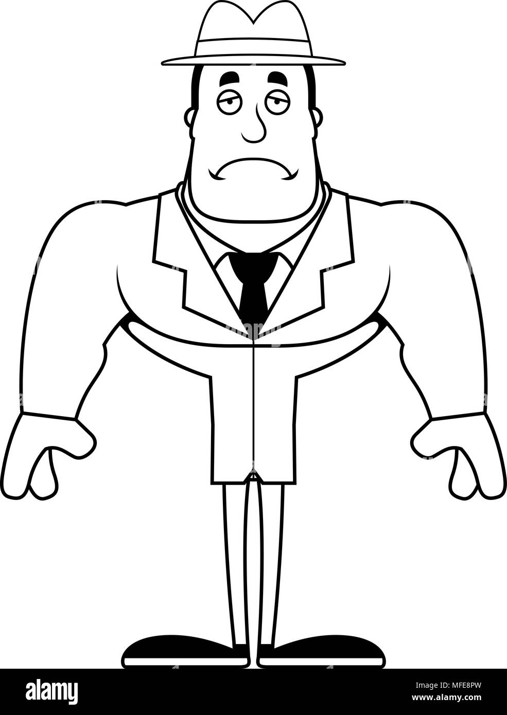 A cartoon detective looking sad Stock Vector Image & Art - Alamy