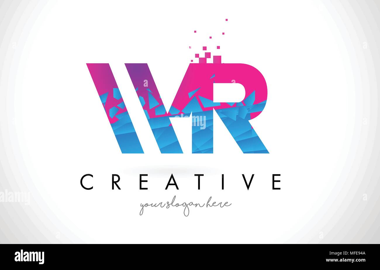 W r letter Stock Vector Images - Alamy