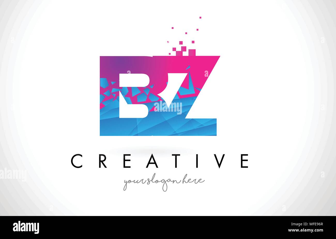 Bz text logo Stock Vector Images - Alamy