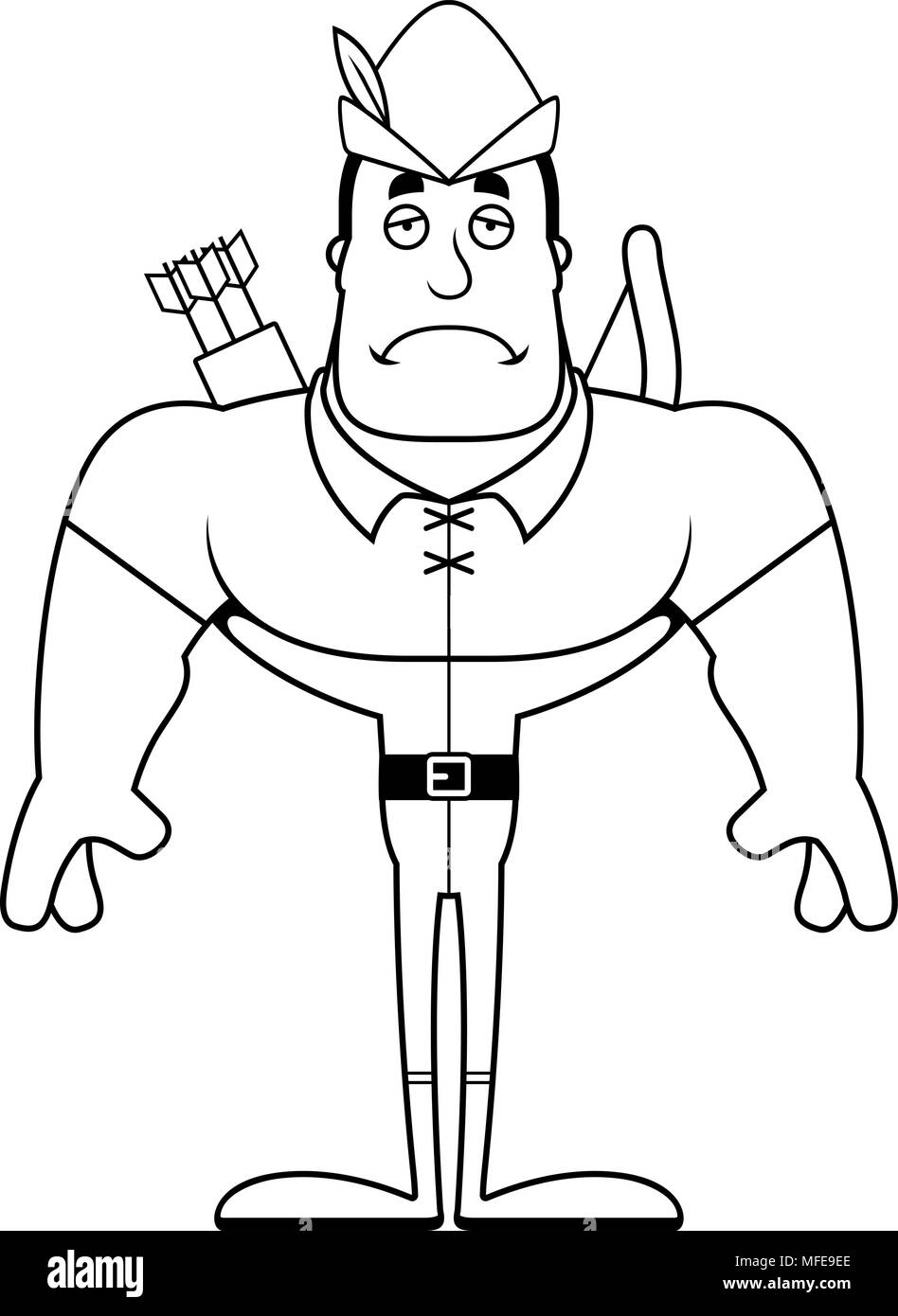 A cartoon Robin Hood looking sad Stock Vector Image & Art - Alamy