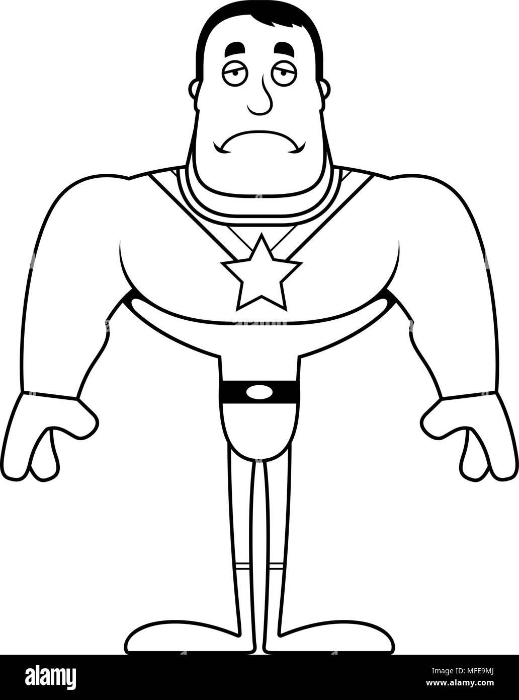 A cartoon superhero looking sad Stock Vector Image & Art - Alamy
