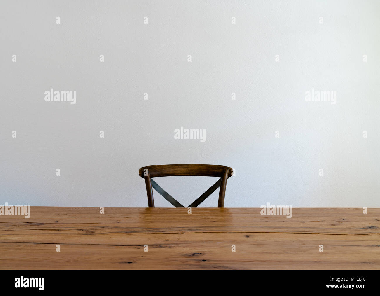 One empty table chair hi-res stock photography and images - Alamy