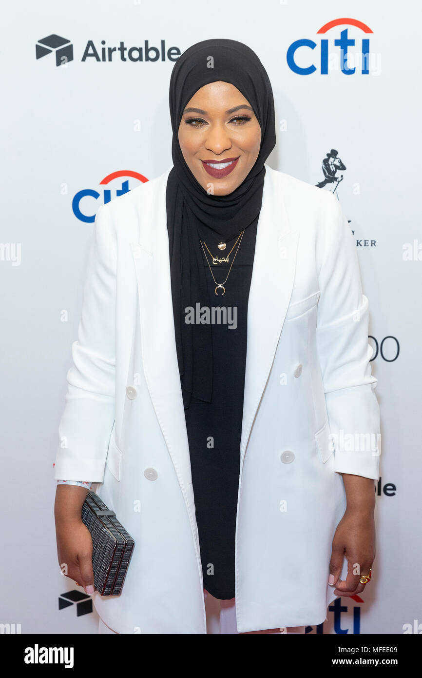 Ibtihaj Muhammad attends 2018 Time 100 Gala at Jazz at Lincoln Center ...